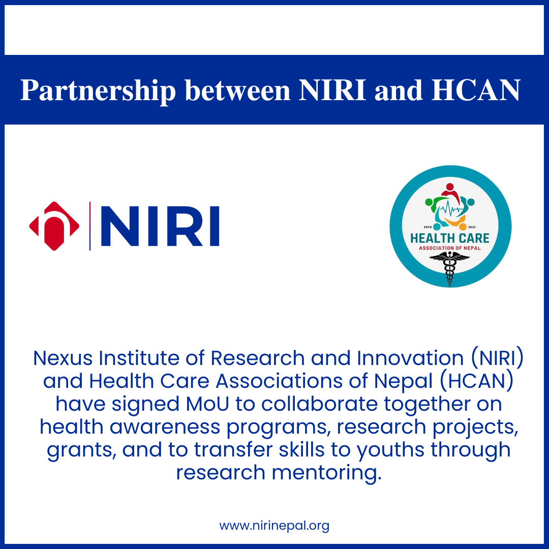 NIRI and HCAN Sign MoU for COPD Management Project in Nepal