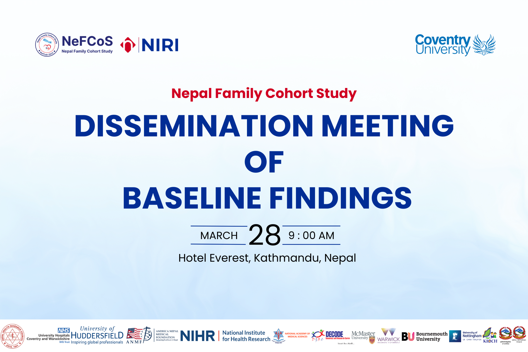 NIRI Successfully Disseminated NeFCoS's Baseline Findings